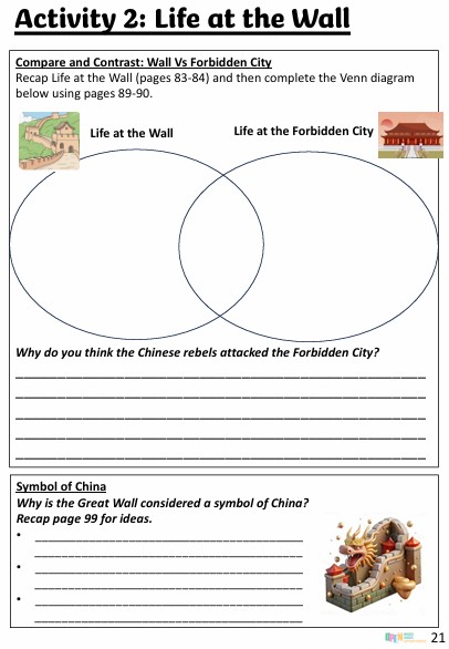 Where Is the Great Wall? – EAL/ESL Non-Fiction Literature Unit (GE 4.5 ...