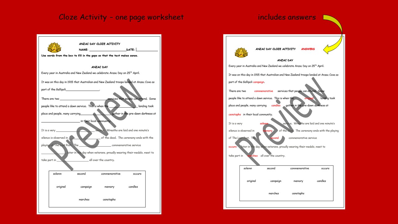 AnzacDayActivityPack-MiddletoUpperPrimary | Teaching Resources