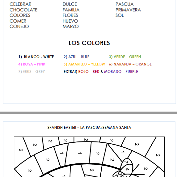 Easter Pascua Spanish Worksheet (Semana Santa/Holy Week) | Teaching ...