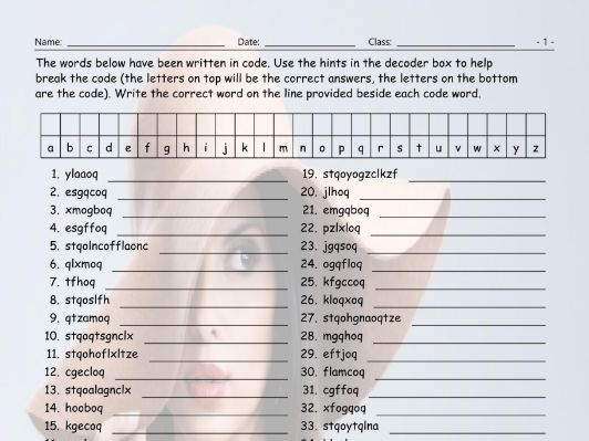 Comparative Adjectives Decoder Box Worksheet | Teaching Resources