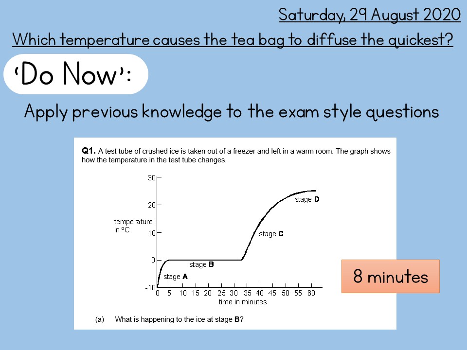 New KS3 Chemistry- diffusion factors | Teaching Resources