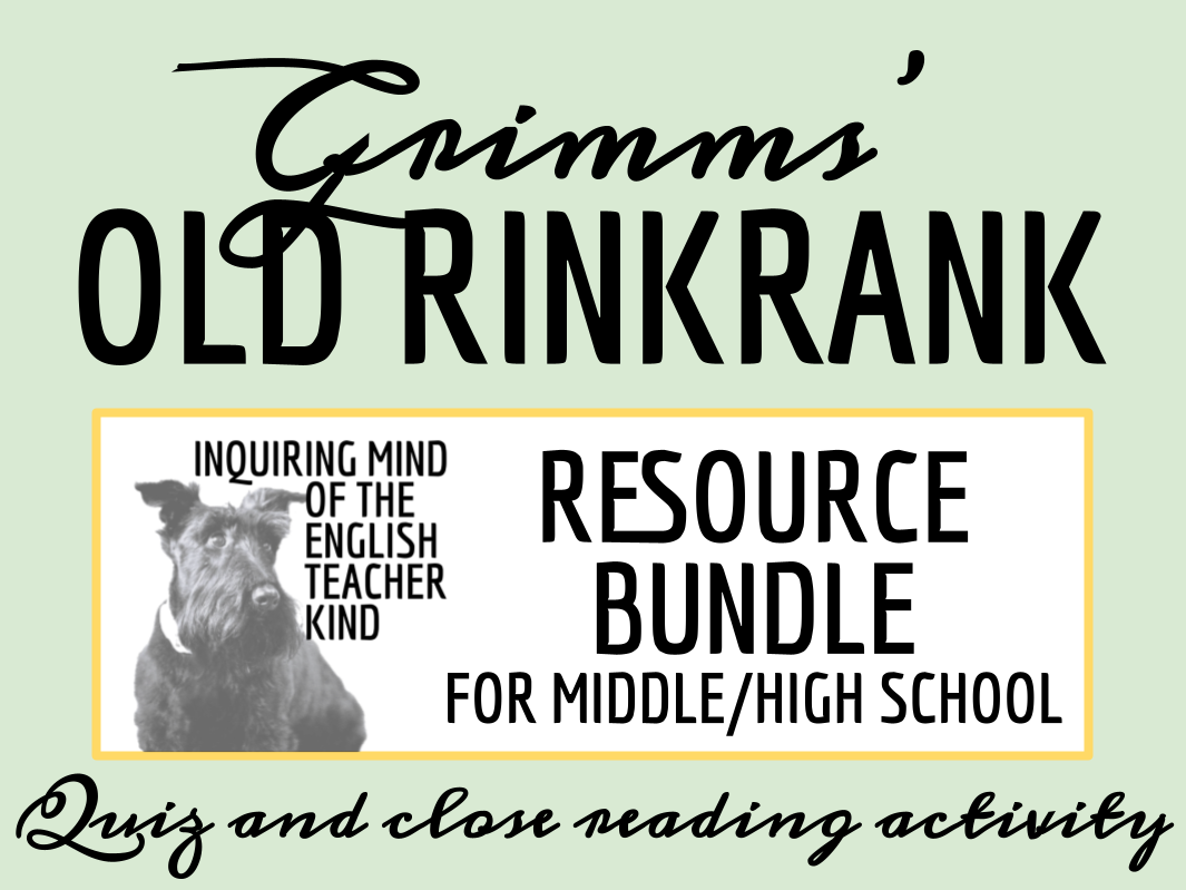 "Old Rinkrank" by the Brothers Grimm Quiz and Close Reading Bundle ...