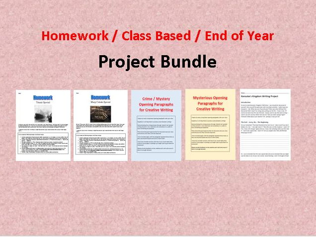 Homework / Class Based / End of Year Project Bundle by davlae ...