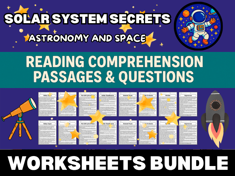 Solar System Secrets - Astronomy and Space Reading Comprehension ...