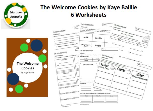 The Welcome Cookies by Kaye Baillie - 6 Worksheets - Reading ...