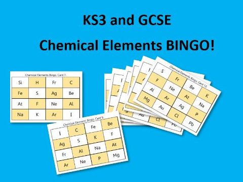 KS3 / GCSE Chemical Elements BINGO up to 32 players! | Teaching Resources