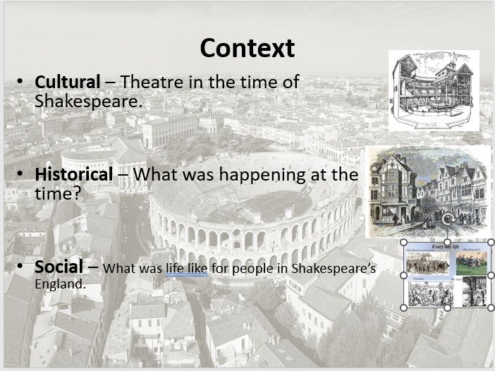 Romeo and Juliet - The Context | Teaching Resources