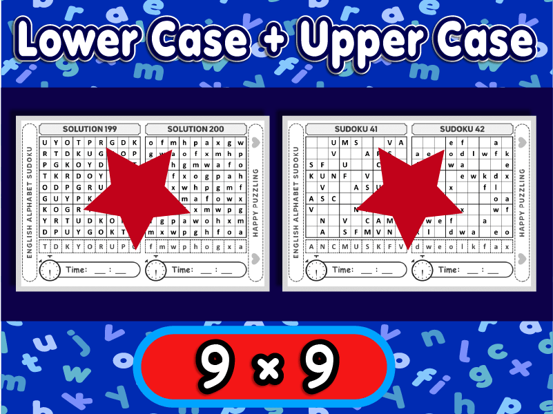 English Alphabet Sudoku Puzzles | Teaching Resources