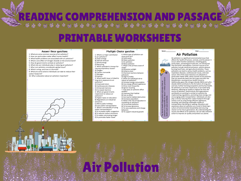 Understanding Air Pollution: Essential Reading & Questions for Insight ...