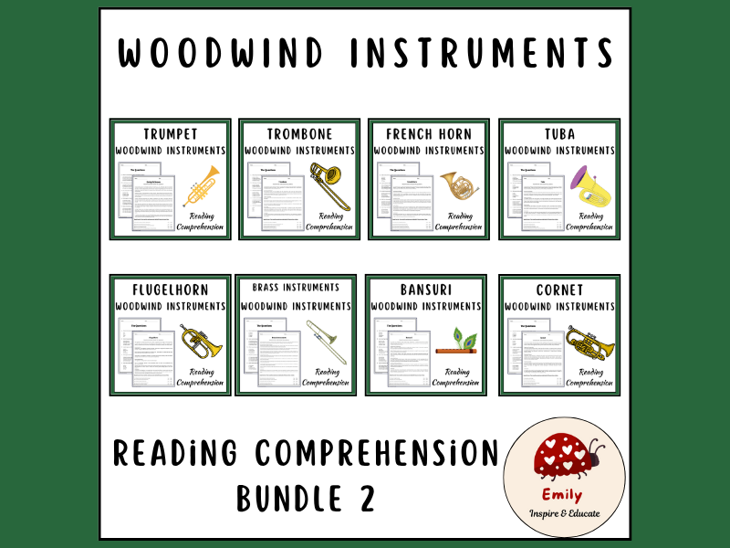 Woodwind Instruments Reading Comprehension Passages & Questions ...