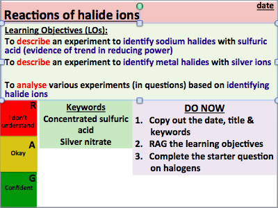 AS Chemistry: Reactions of Halide Ions by ja2010 | Teaching Resources