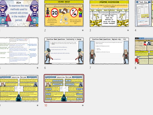 GCSE History Edexcel: Crime & Punishment Unit 4 Bundle (Lessons 22-28 ...