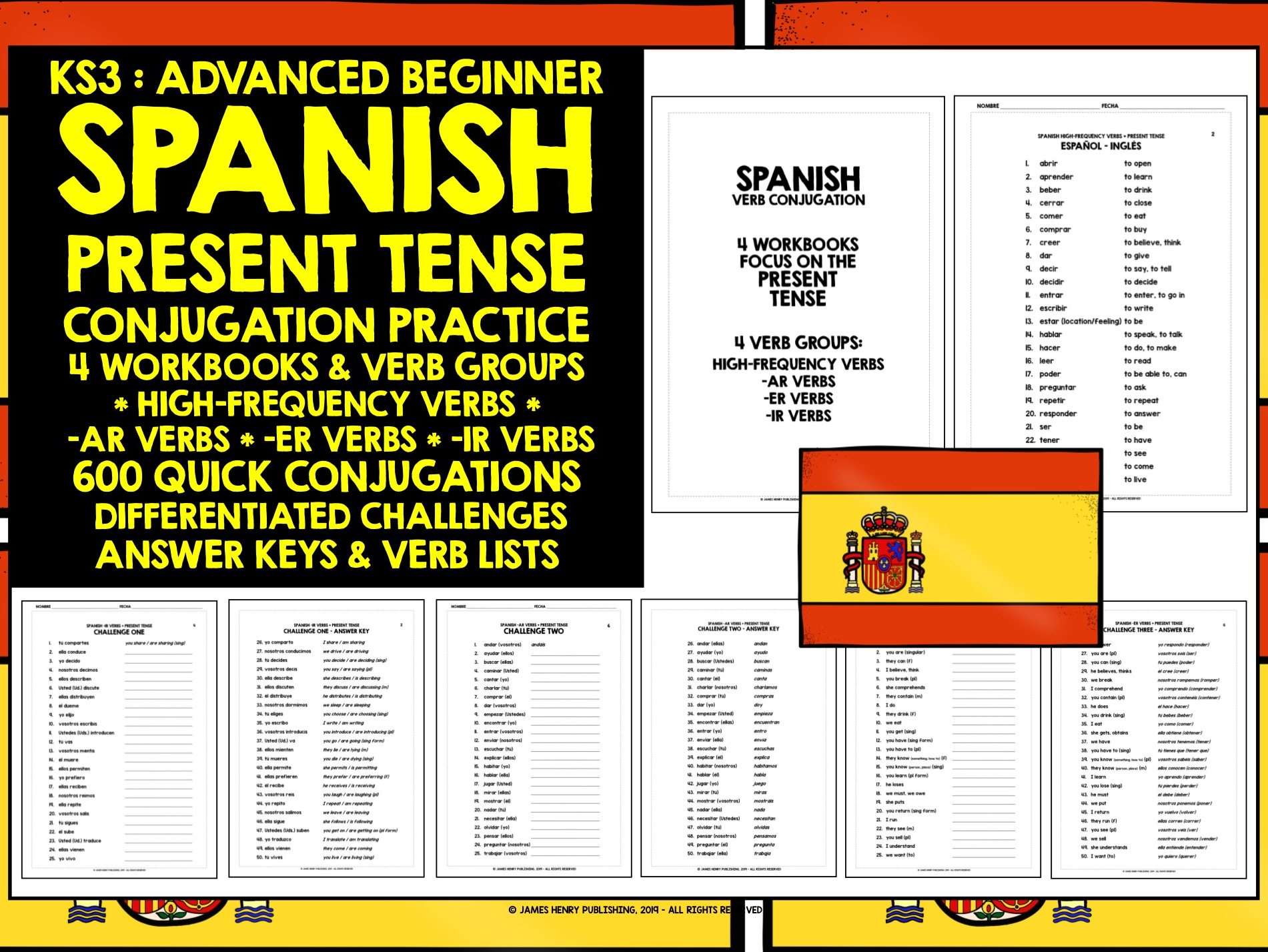 SPANISH PRESENT TENSE CONJUGATION PRACTICE Teaching Resources SPANISH PRESENT TENSE CONJUGATION PRACTICE Teaching Resources