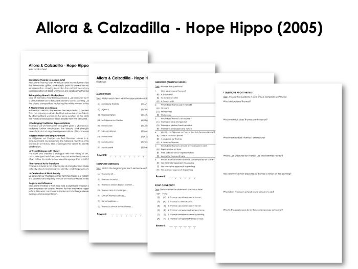 Allora & Calzadilla - Hope Hippo (2005) | Teaching Resources