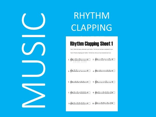 Rhythm Clapping Sheet | Teaching Resources