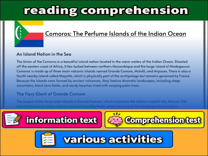 Comoros: The Perfume Islands of the Indian Ocean- Reading Comprehension ...