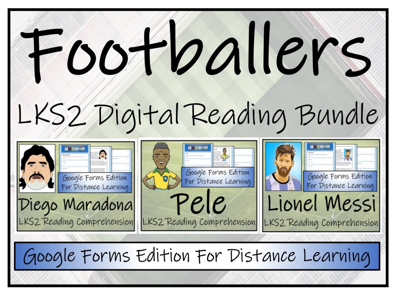 LKS2 Football Superstars Reading Comprehension Bundle | Digital & Print ...