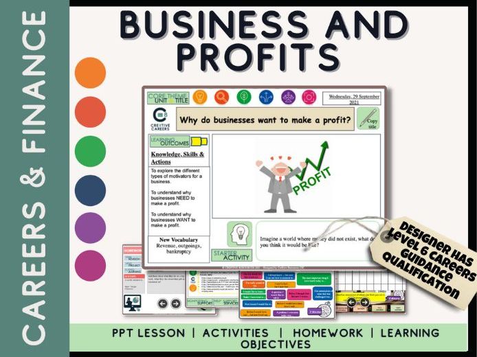 Business & Profits Careers Lesson | Teaching Resources