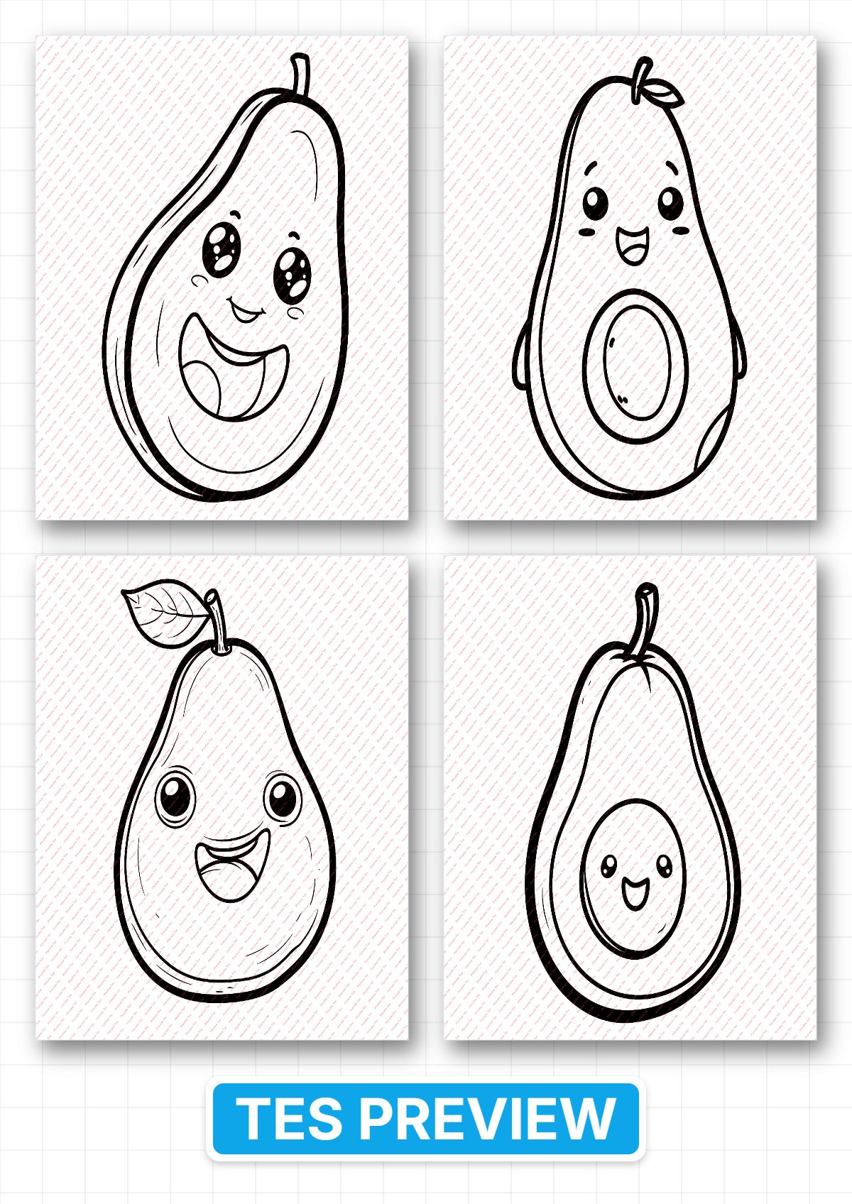 23 Avocado Colouring Sheets | Healthy Food Fun Activities for Young ...