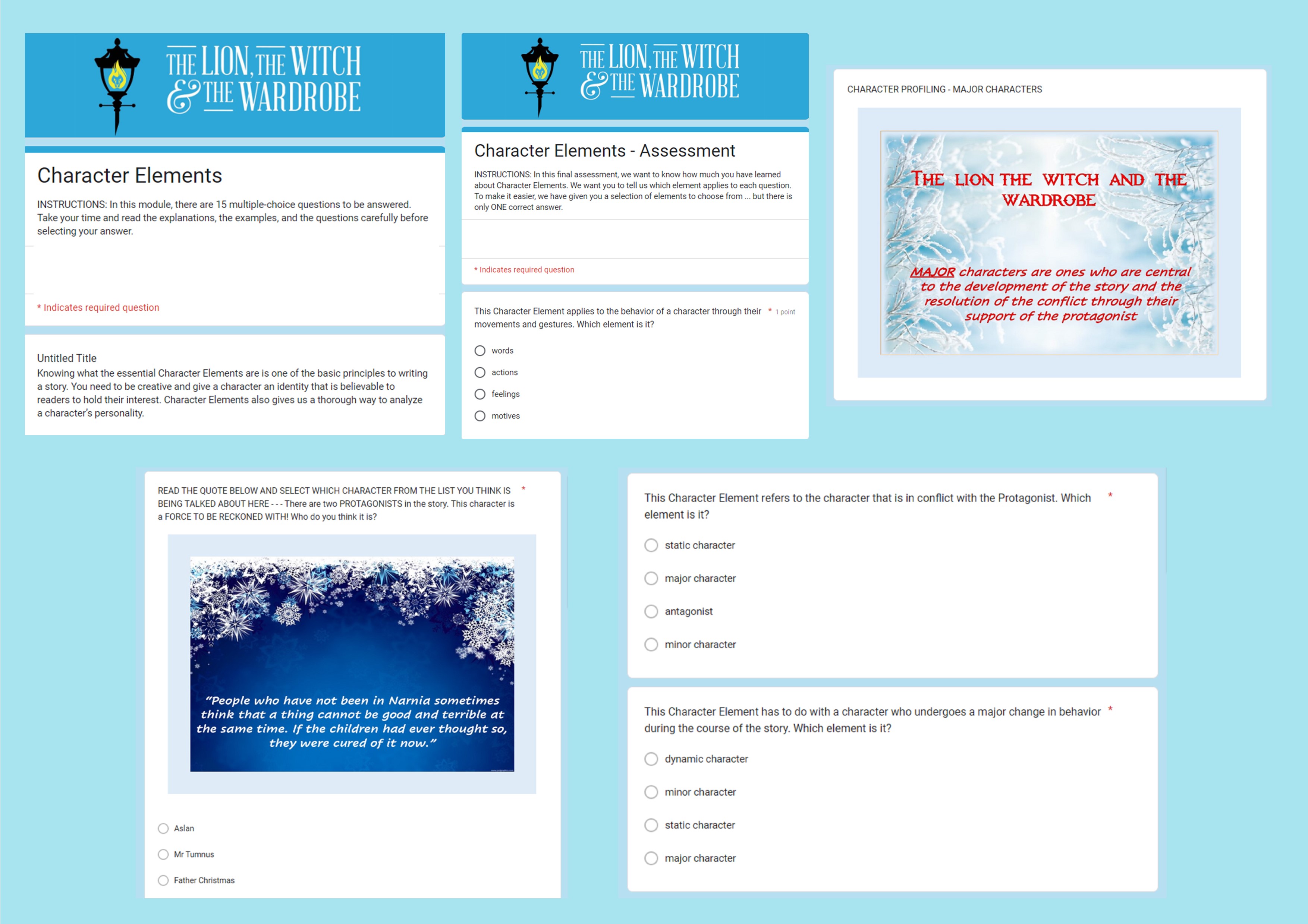 Character Elements in The Lion, the Witch, and the Wardrobe - Literary ...