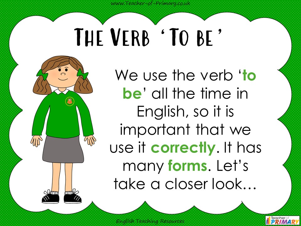 The Verb 'To be' | Teaching Resources