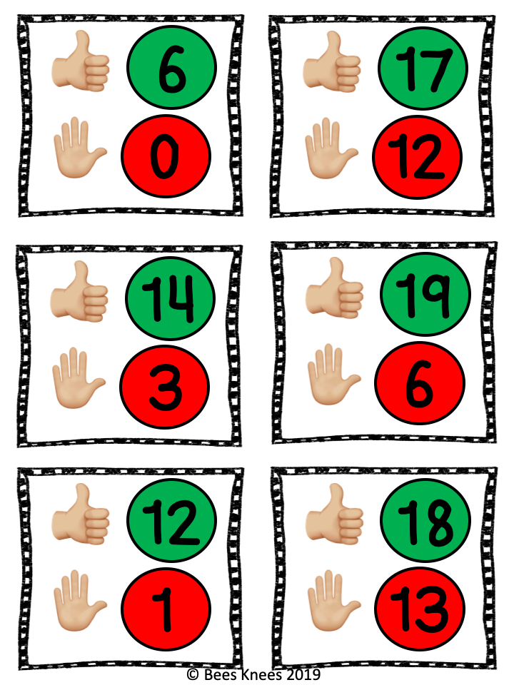 Counting Forwards And Backwards 1 20 Task Cards Teaching Resources