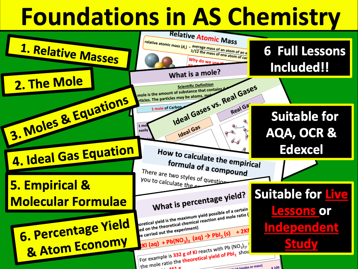 Foundations in AS Chemistry | Teaching Resources