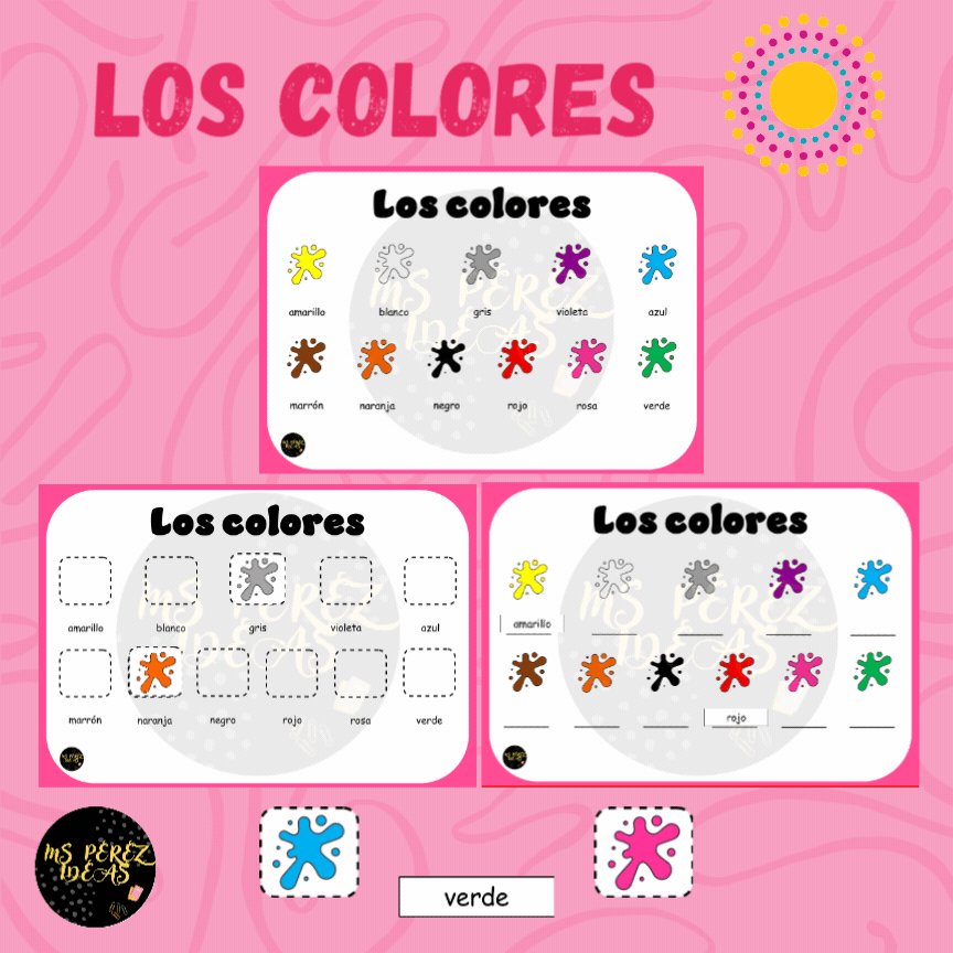 Los colores (colors) - Poster | Teaching Resources