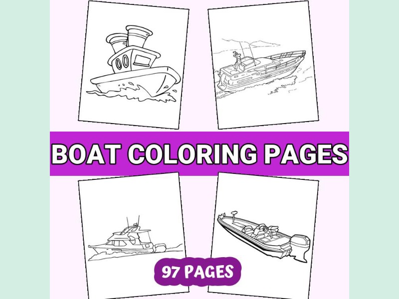 Dive into Fun with Printable Boat Coloring Pages for All Ages ...