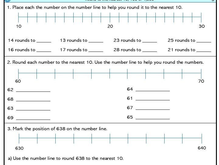 Rounding to the nearest 10, 100 or 1,000 Core | Teaching Resources