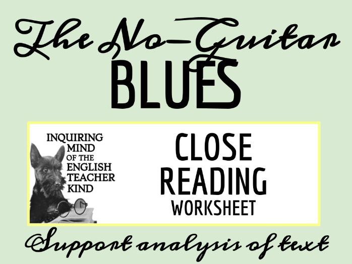 "The No-Guitar Blues" by Gary Soto Resource Bundle | Teaching Resources