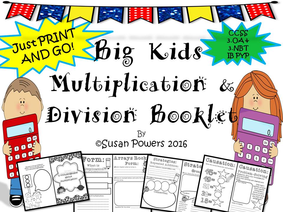 A Multiplication and Division Booklet for Big Kids | Teaching Resources