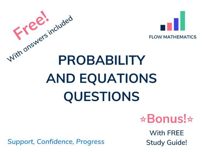 Probability and equations (Algebraic probability) | Teaching Resources