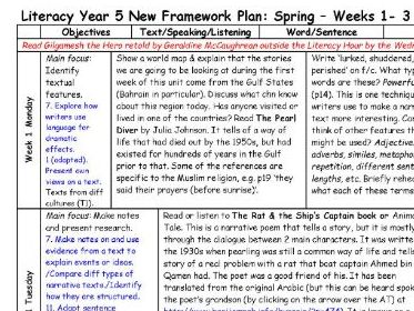 Back to School Autumn Term Year 5 Literacy and Maths Planning ...