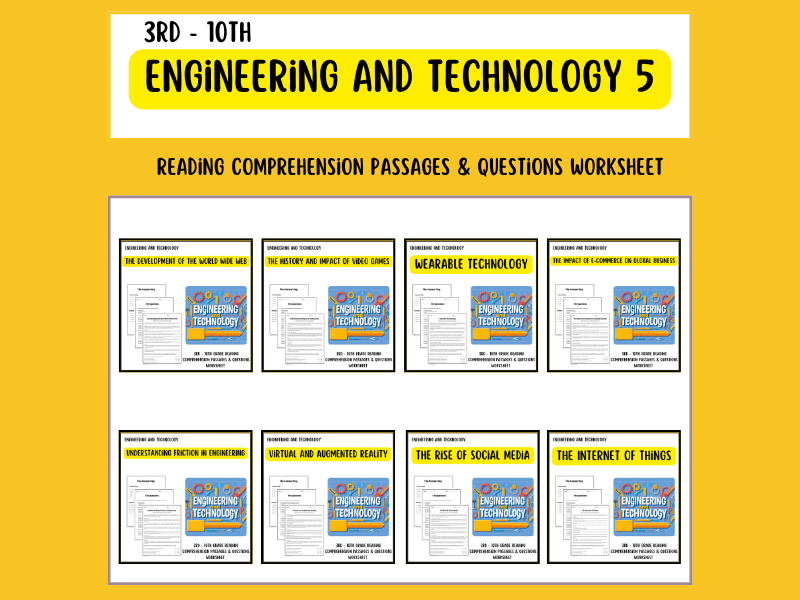 Engineering and Technology Reading Comprehension Passages & Questions ...
