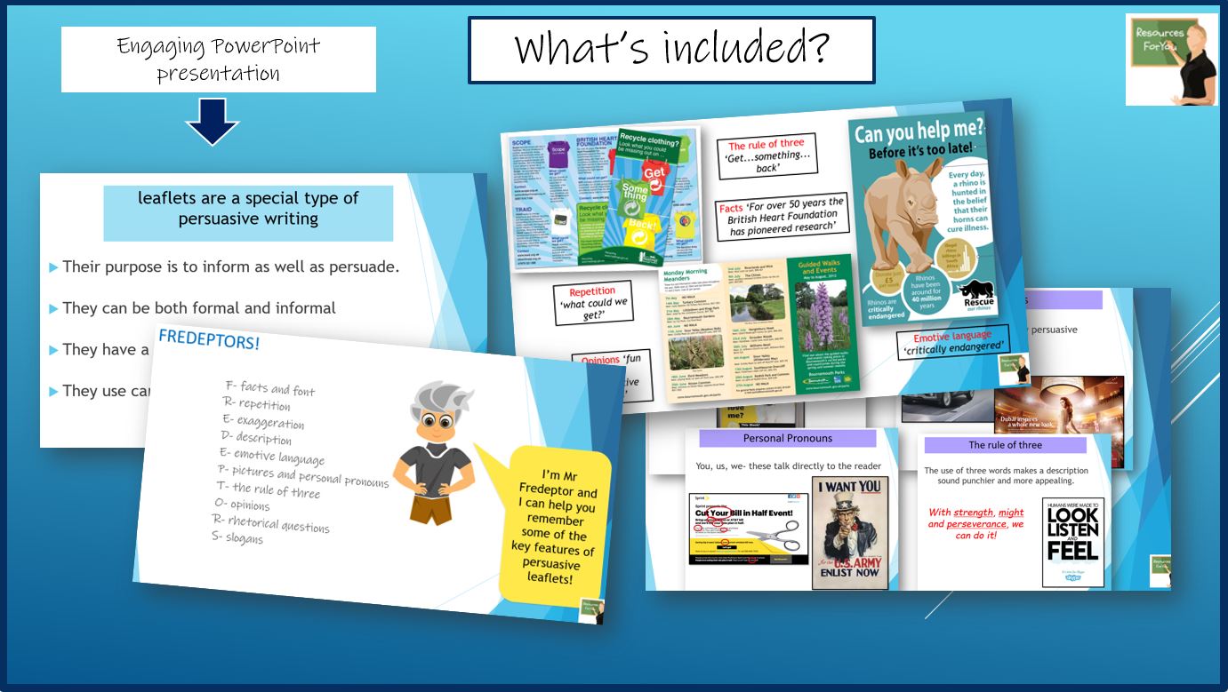 English Persuasive Leaflets KS2 Teaching Resources