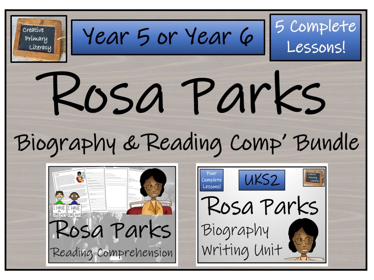 UKS2 History - Rosa Parks Reading Comprehension & Biography Bundle ...