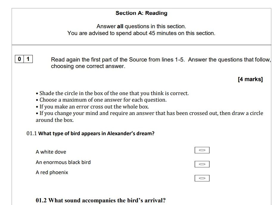 Language Paper 1, Section A, Alex Cold New AQA Specs 2026 | Teaching ...