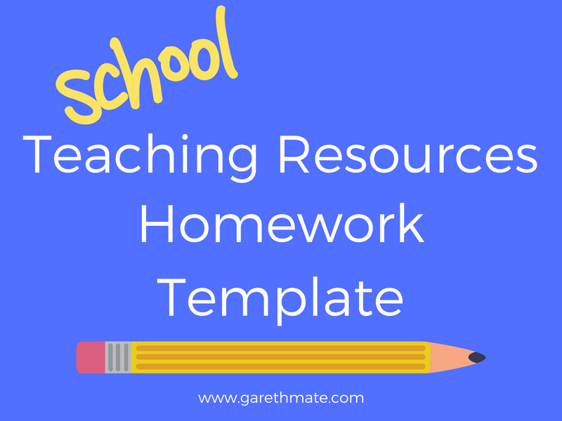 Homework Template | Teaching Resources