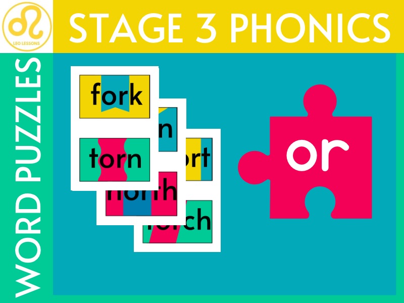 Stage 3 phonics word puzzle bundle 12 sounds | Teaching Resources
