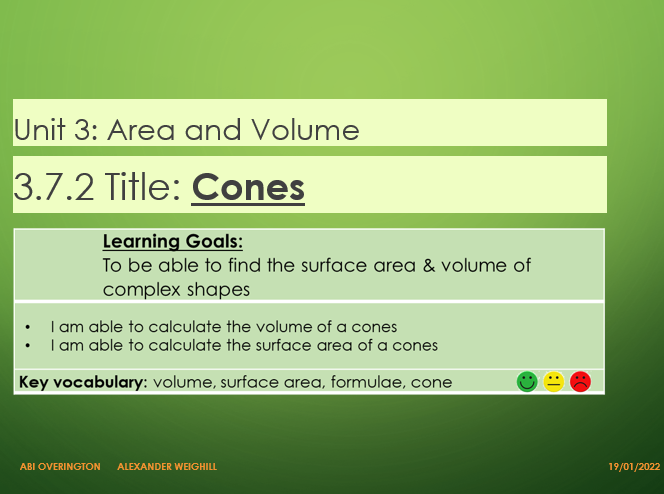 GCSE Maths Area and Volume | Teaching Resources