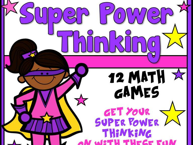 Super Power Thinking Math Games_Super Kids by teacherstakeout ...