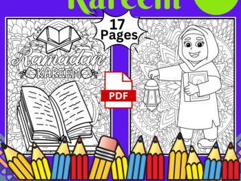 Ramadan Mubarak Coloring Pages | 17 Mindfulness Ramadan Coloring Sheets ...