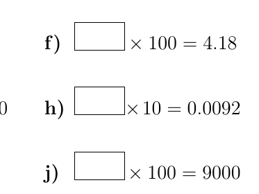 Multiplying and dividing by 10, 100 and 1000: missing numbers ...