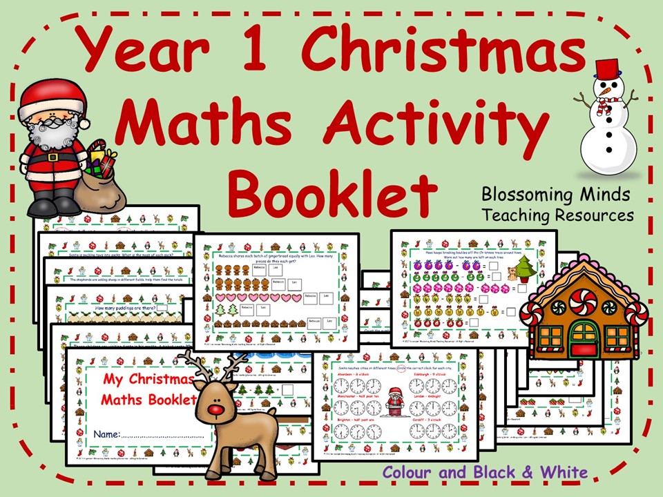 Year 1 Christmas Maths Activity Booklet Teaching Resources Year 1 Christmas Maths Activity Booklet Teaching Resources