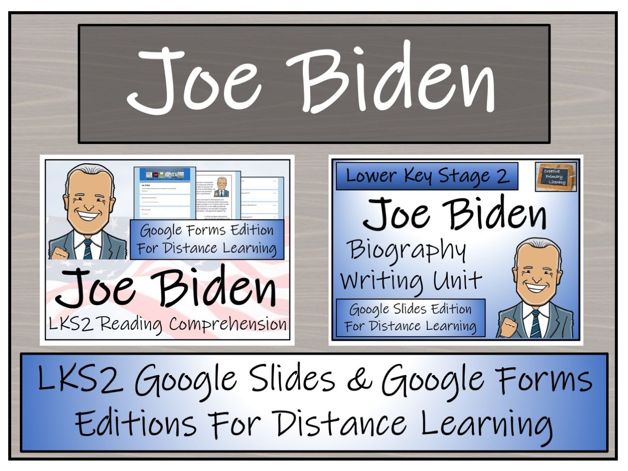 LKS2 Joe Biden Biography & Reading Comprehension Bundle | Digital ...