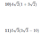 4 worksheets on multiplying out brackets including surds (with ...