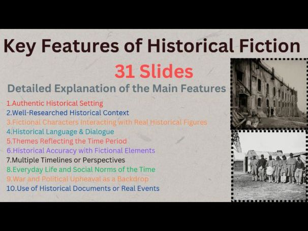 Exploring Key Elements of Historical Fiction PowerPoint Presentation ...