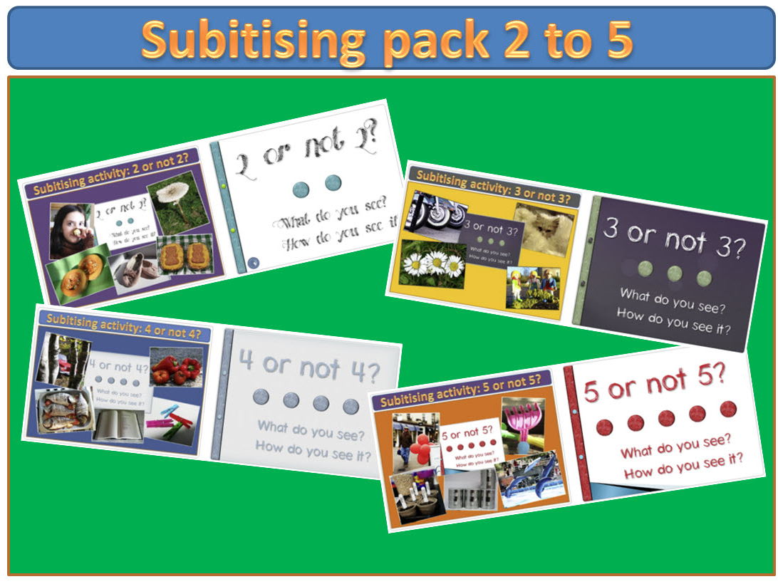 Subitising Pack 2 Or Not 2 3 Or Not 3 4 Or Not 4 5 Or Not 5