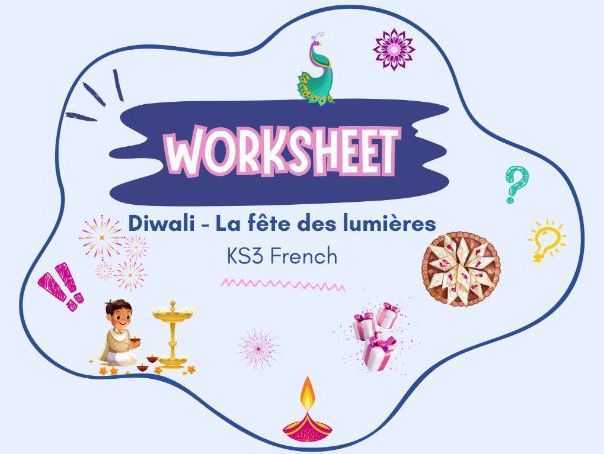 Diwali la fête des lumières - French KS3 Worksheet | Teaching Resources